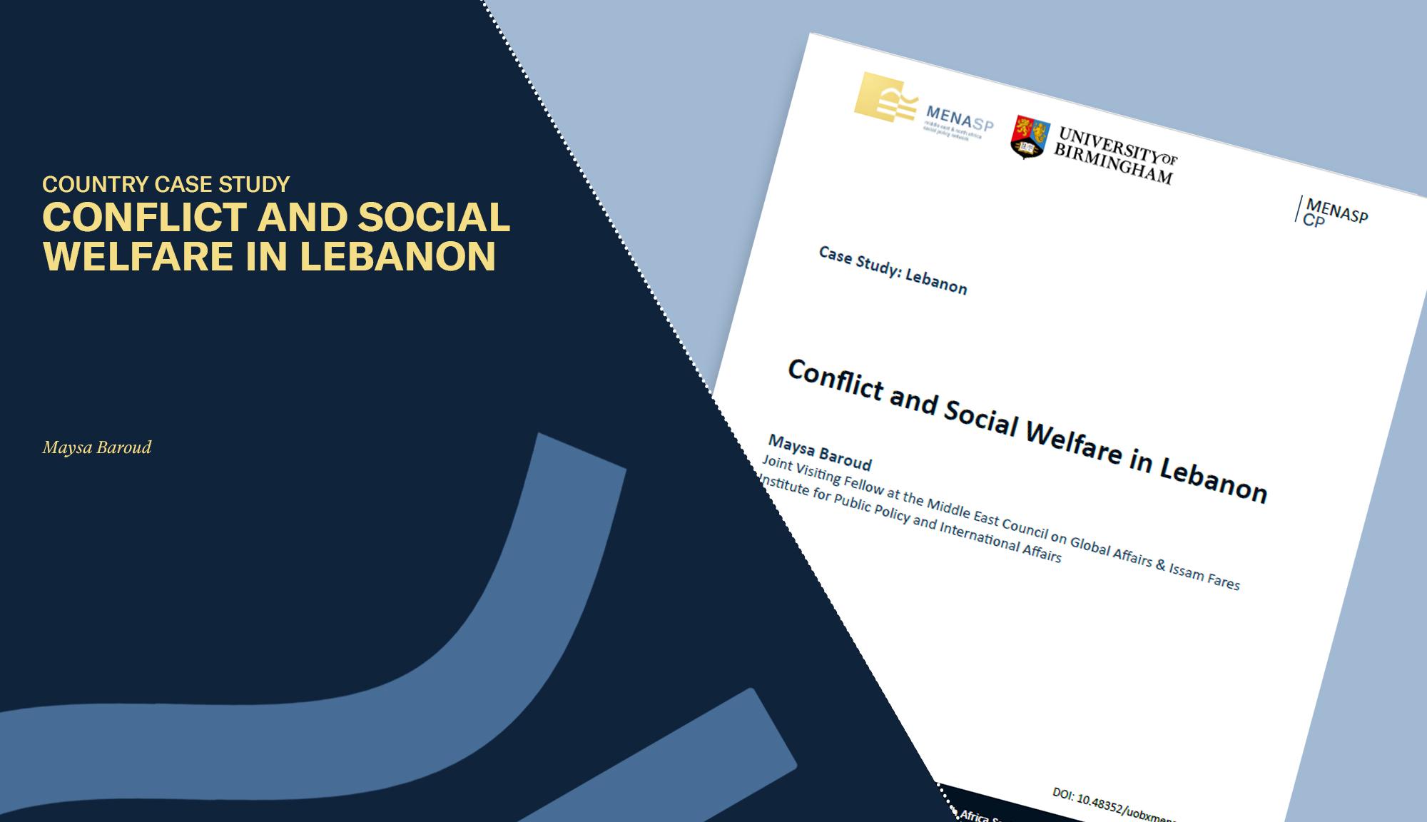 Case Study: Conflict and Social Welfare in Lebanon - MENASP Network